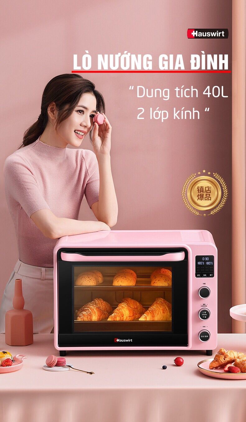 Lò nướng điện tử Hauswirt C40 pro, nhiệt độ chính xác